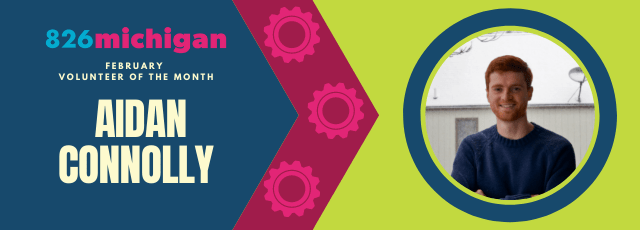 February 2022 Volunteer of the Month: Extraordinary Aidan - 826michigan